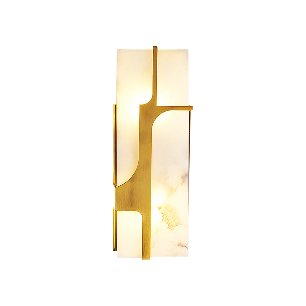 Alabaster Ariel Rectangular Wall Lamp
