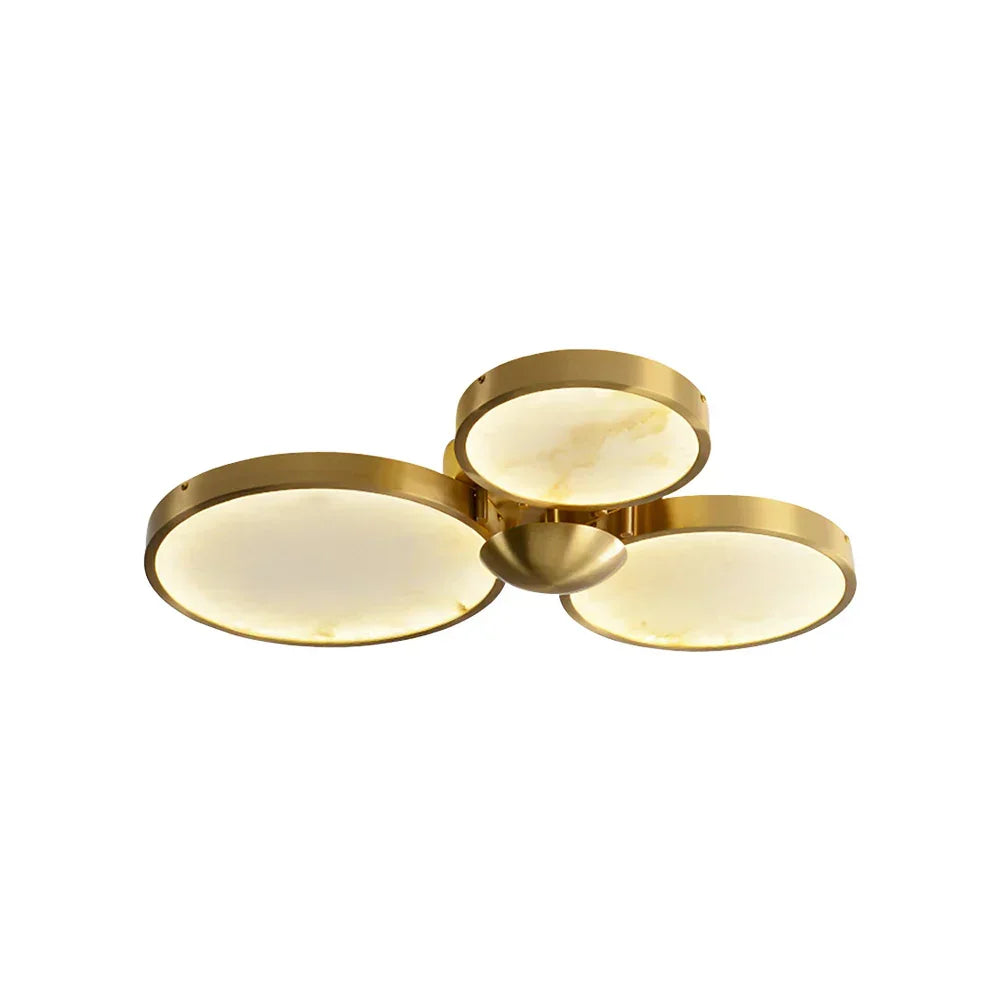 Alabaster Modern Disc Ceiling Light