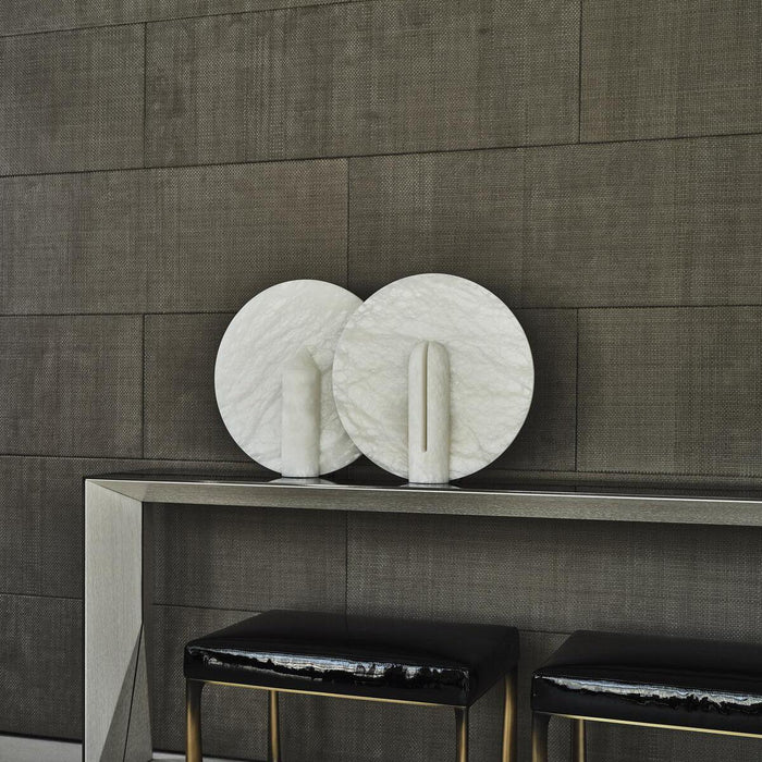 Alabaster Modern Disc Table Lamp – Vidirlighting