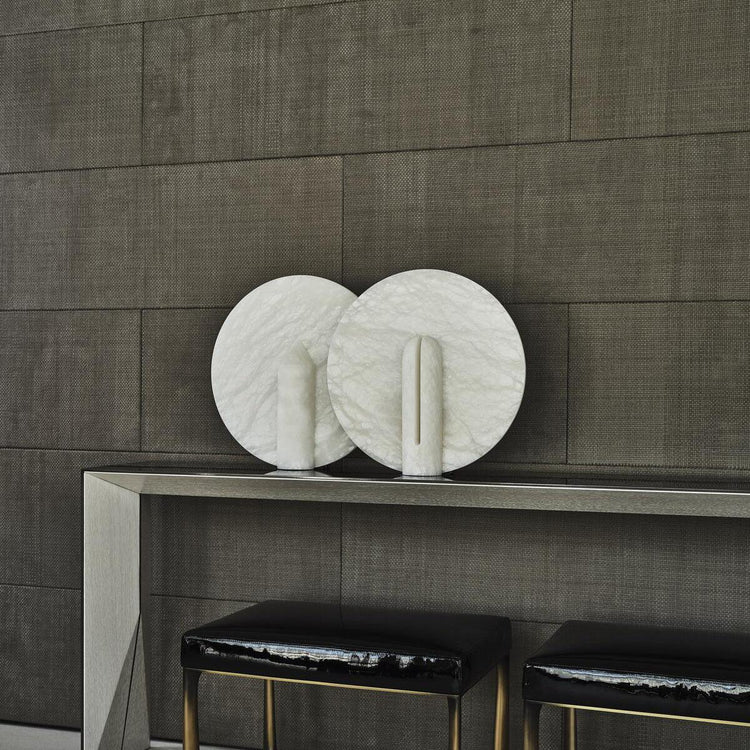 Alabaster Modern Disc Table Lamp – Vidirlighting