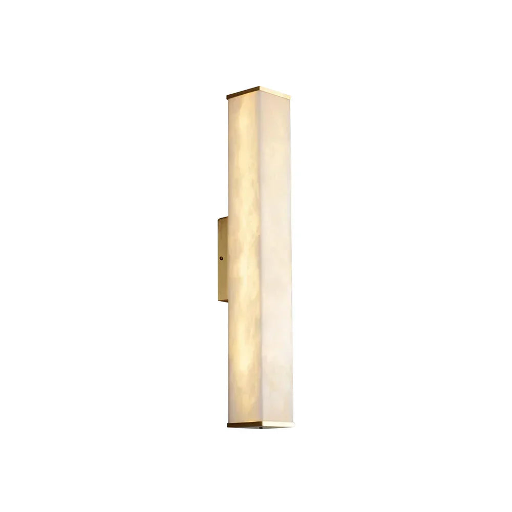 Cuboid Alabaster Rectangle Wall Light