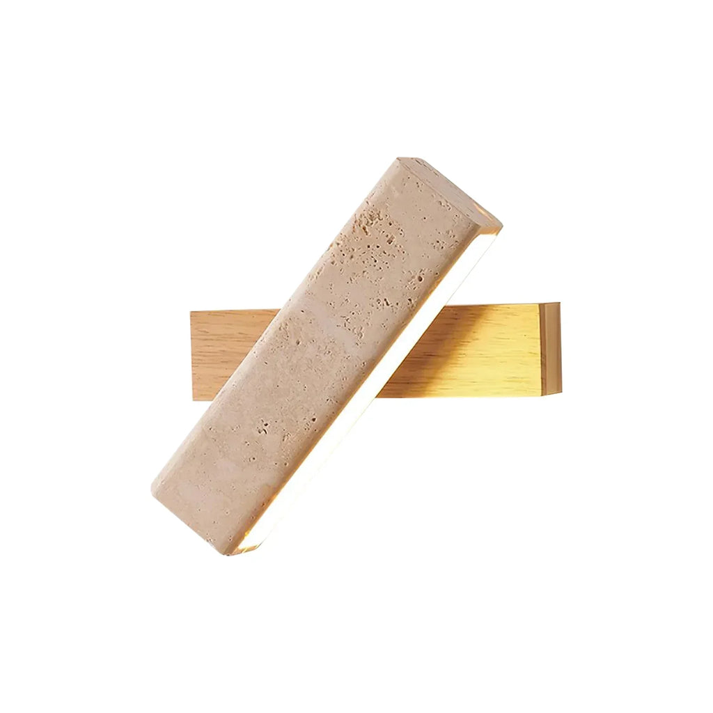 Rectangle Tonya Travertine Wall Lamp | Vidirlighting